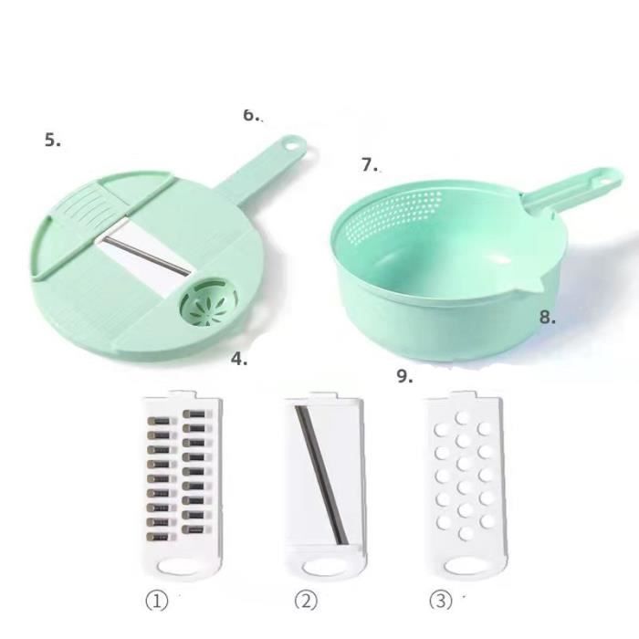 Machine à raper - mandoline,Coupe-légumes multifonctionnel en,trancheur ...