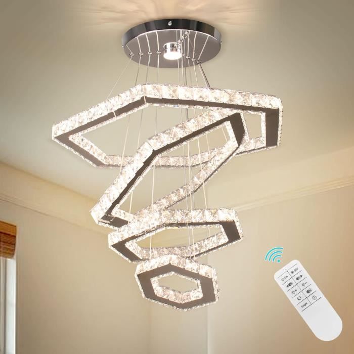 Lustre Led Moderne À Intensité Variable Pour Salon, Salle À Manger ...