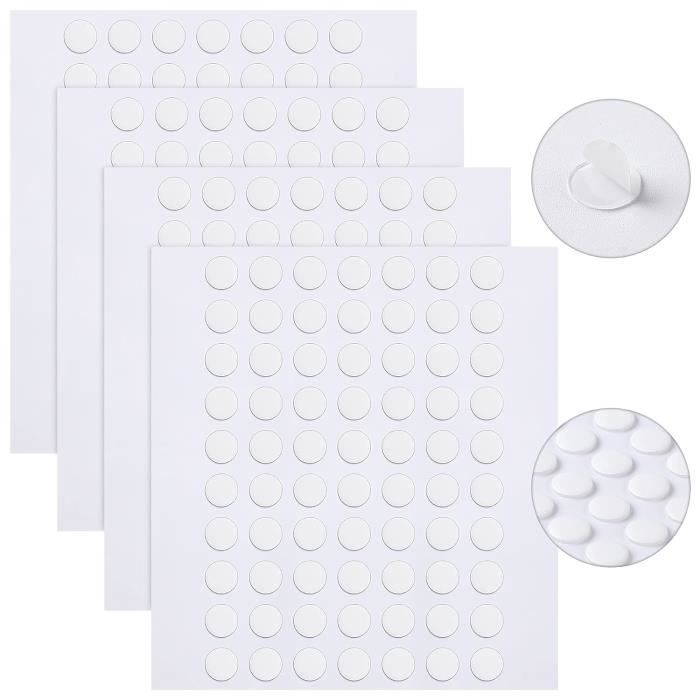 Lot De 280 Pastilles Adhésives Double Face Amovibles Rondes ...