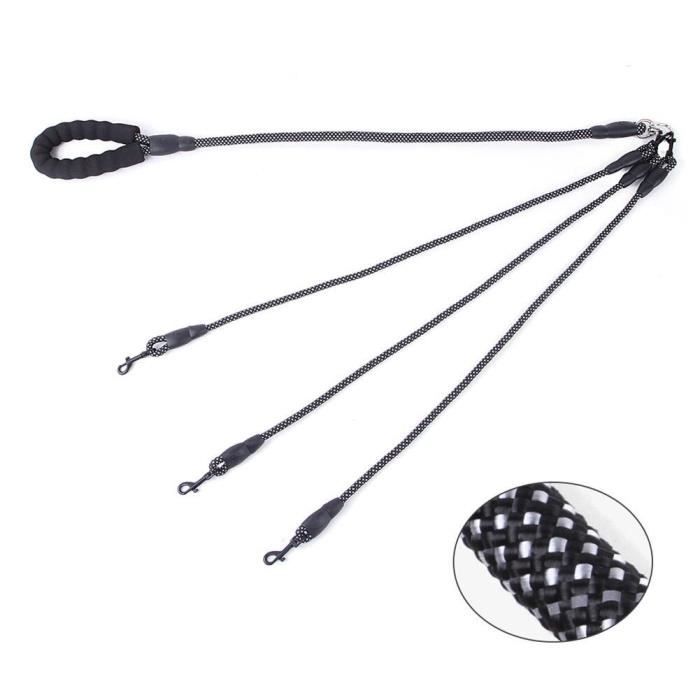 3 Way Dog Coupler Leash No Tangle Splitter Triple Dog Leash for Walking ...