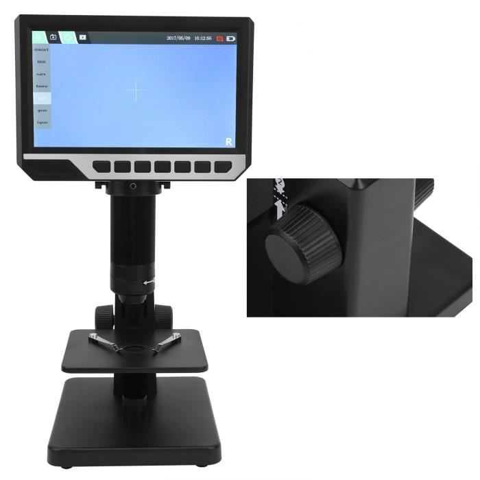 Microscope Industriel 12MP HURRISE avec Lumières LED et Double Source ...