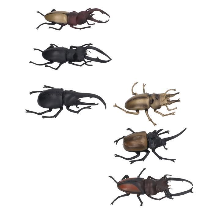 KEENSO Insecte jouet Jouet Insecte, Figurine d'Insecte 6pcs avec ...