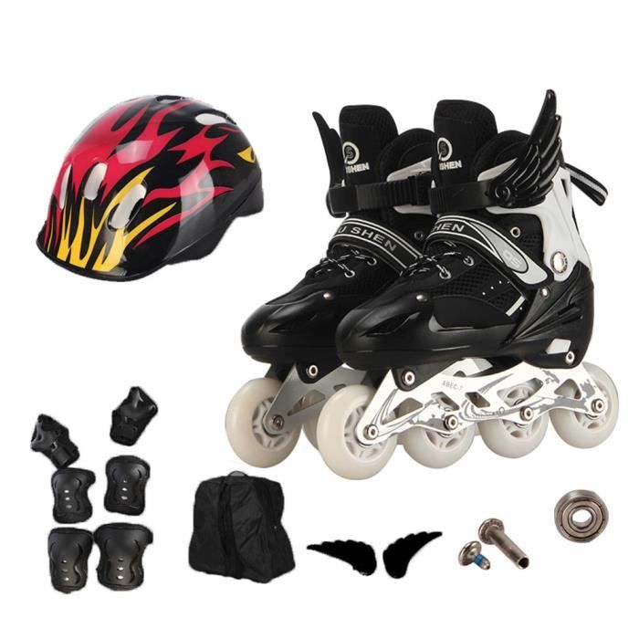 Roller Inline avec Protection-Réglable-Evolutif-Garçon,Noir - Achat ...