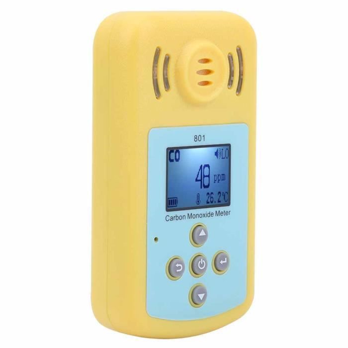 Qiilu Détecteur de monoxyde de carbone 801 Détecteur de Moniteur à Main ...