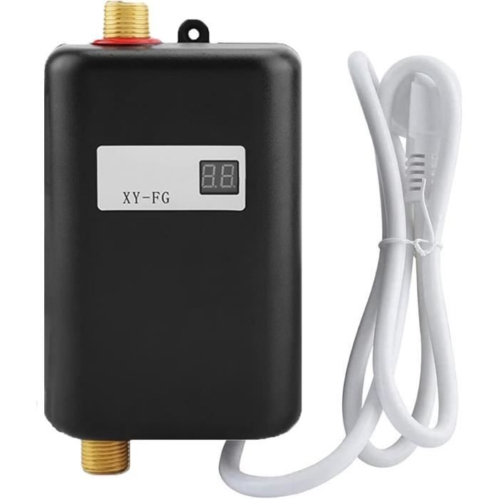 Mini Chauffe-Eau Électrique, Chauffe-Eau Instantané Sans Réservoir De 3000 W Avec Écran Lcd ...