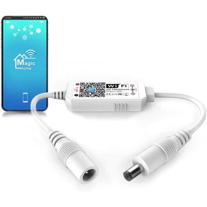 Arote Contrôleur Wifi Led Contrôlé Par Application Pour Bandes Led ... Arote Contrôleur Wifi Led Contrôlé Par Application Pour Bandes Led ...