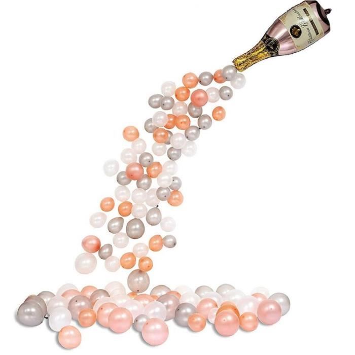 Champagne Ballon Haptda Champagne Bouteille Ballon Emulsion Garland Set ...