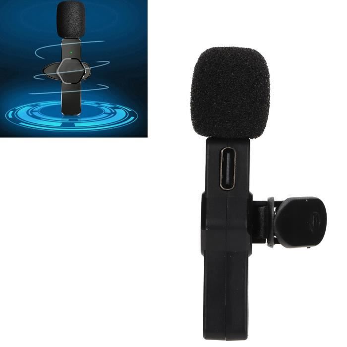 MEI Micro cravate Microphone cravate sans fil Plug and Play Microphone ...