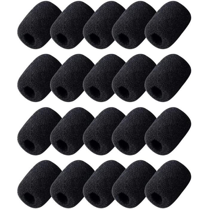20pcs Mousse Micro Casque Bonette Microphone Bonnette Micro pour La ...
