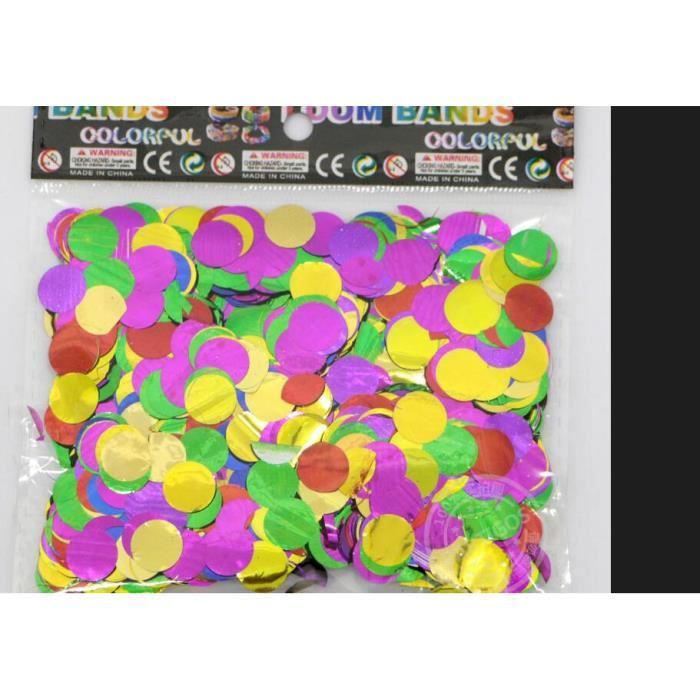 CONFETTIS,8--Ballons confettis de couleur mixte, 10x1cm, Rose, or, Rose ...