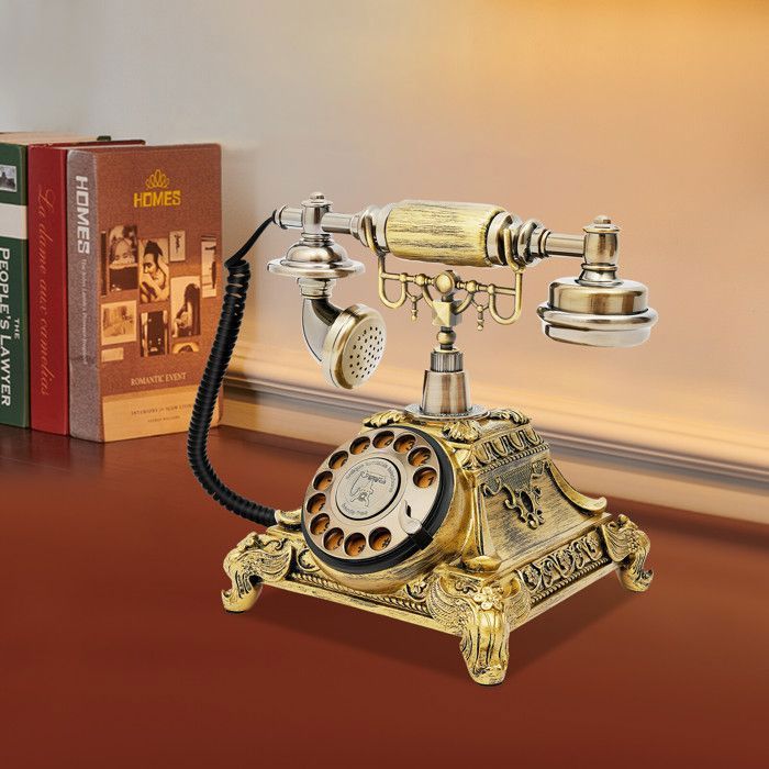 Téléphone Fixe avec Carrousel Numérique - Téléphone à Plateau Tournant ...