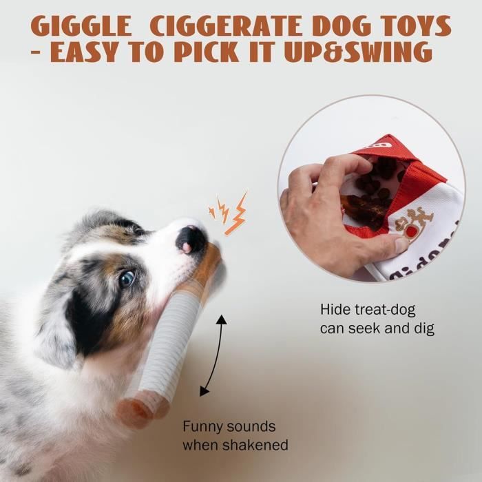 Jouets De Chien Drole Forme De Cigarette Jouet pour Chien Toys De Chien Grincement Jouets en Peluche pour Chiens Jouets Interactifs Cdiscount