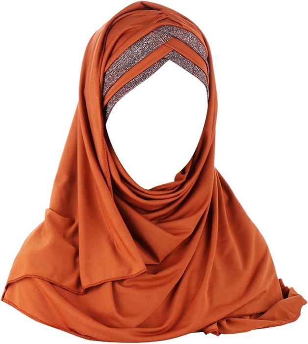 Écharpe Islamique Turban Musulmane Avec Perles Pour Femme Musulmane ...