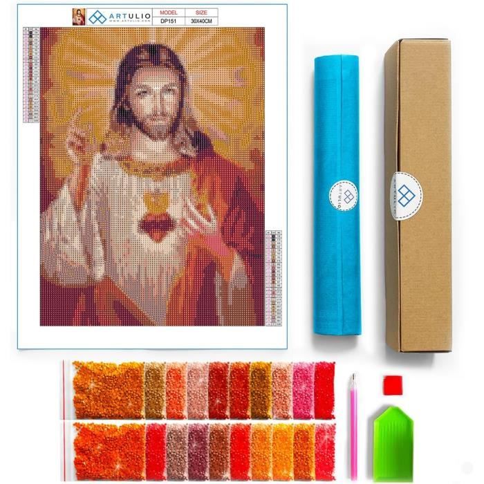 Diamond Painting - Jésus-Christ Miséricordieux - 30X40 Cm \U2013 5D Peinture Diamant Painting ...