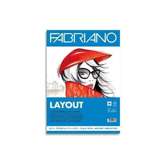 Bloc Layout Papier Résistant aux Marqueurs A3 - 70 pages, 75 g/m² ...