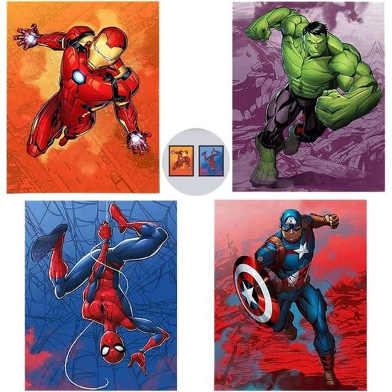 Affiche Murale Super Héros Affiche Superheros Moderne Poster Peinture ...
