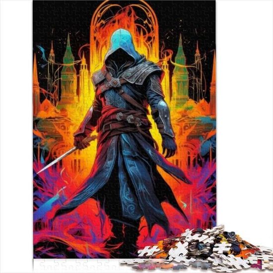 Puzzle Assassin en Bois 1000 Pièces - Anti-Stress - Taille Staycation ...