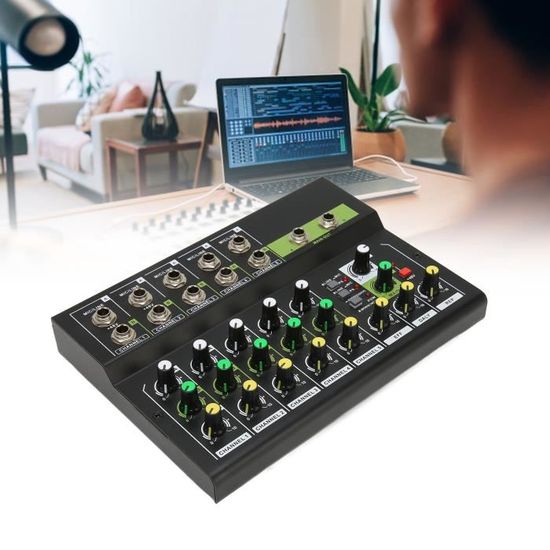 YID Table de mixage compacte Mélangeur Compact 10 Canaux Réglage du ...