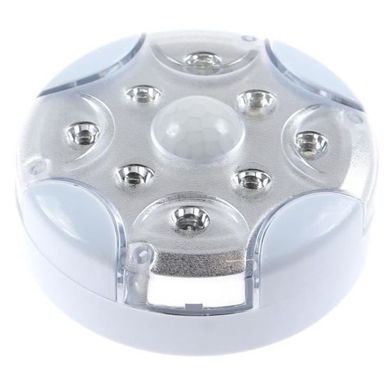 Lampe LED ronde Unitec avec capteur de mouvement et de luminosité ...