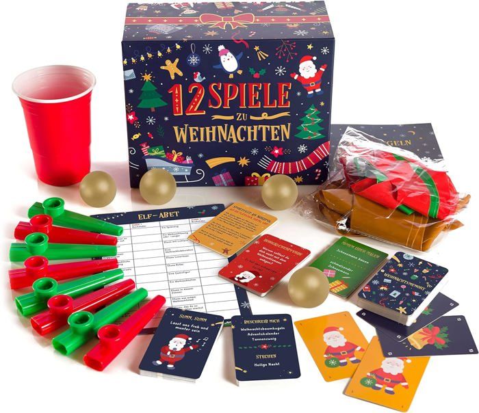 GUTTER GAMES Lot de 12 jeux amusants pour les fêtes de Noël - Cdiscount ...