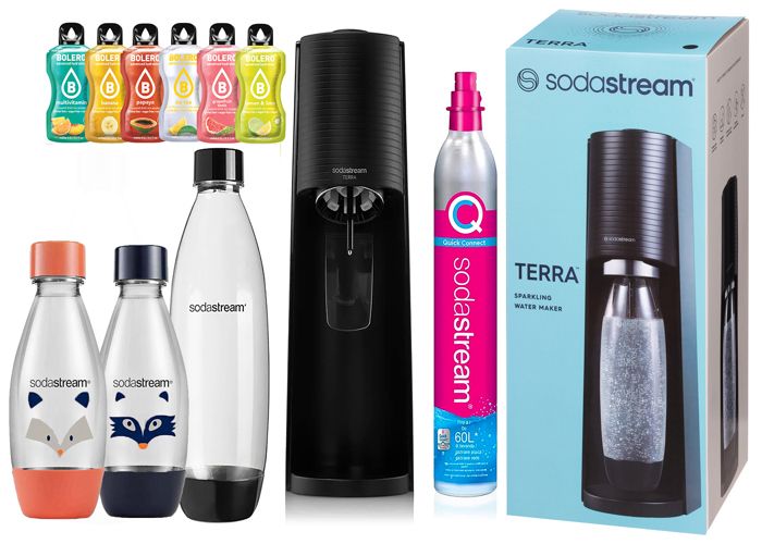 SODASTREAM TERRA SATURATOR machine à gazéifier l'eau zettaw family MAX ...