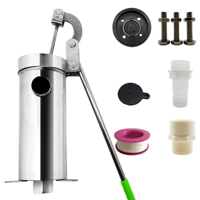 Pompe à Main Pompe de Jardin Pompe à Main Presse Aspiration Fontaine en ...