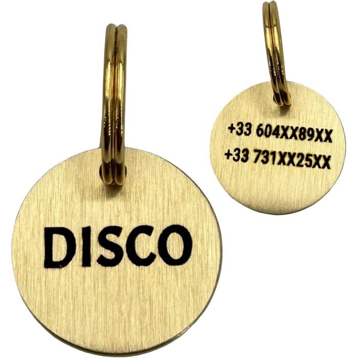 Médaille gravée pour Chien ou Chat, Médaillon épais Personnalisable ...
