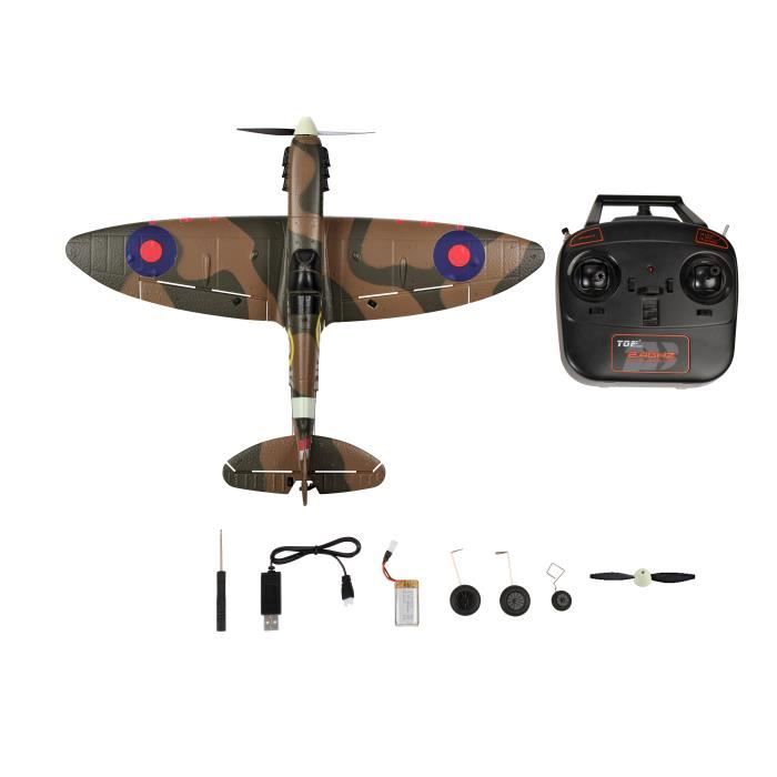 A Avec 1 Batterie-Spitfire Mini Avion de Voltige RTF, Warbird, 450mm ...