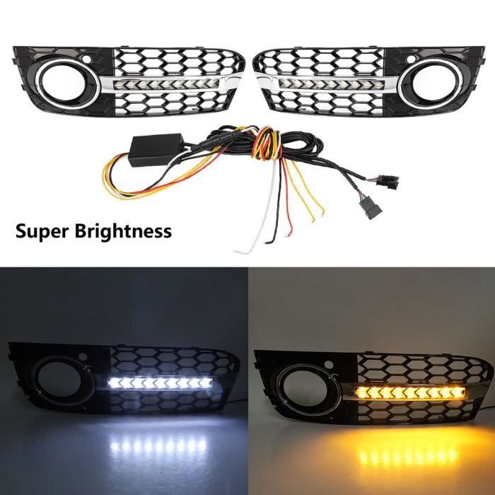 Akozon Grille de calandre de voiture avec LED Grille de calandre de ...