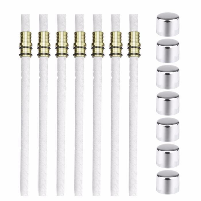 Ensemble de 7 torches pour bouteilles de vin, comprend 7 mèches de ...