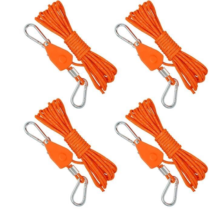 Cordes à Cliquet - Marque - Modèle - Réfléchissante - Orange - Camping ...