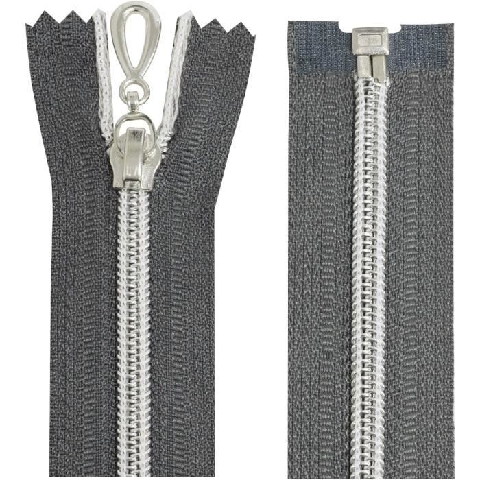 C64083 - Lot De 2 Fermetures Éclair À Glissière Spirale N°5 55 Cm ...