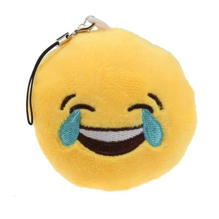 Mignon Emoji Smiley Emoticon Rire aux larmes Porte-clé Peluche cadeau ...
