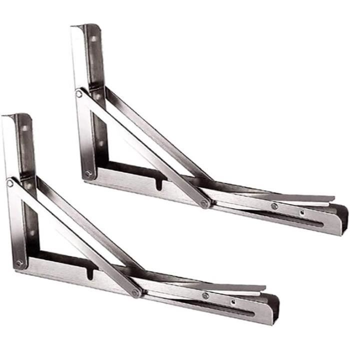 Hysstore 2 Pièces 200 mm Étagère Murale Pliante Supports d'étagère ...