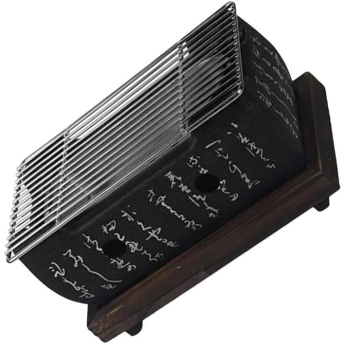 BARBECUE Yardwe Mini Barbecue Au Charbon de Bois Portable Table Top ...