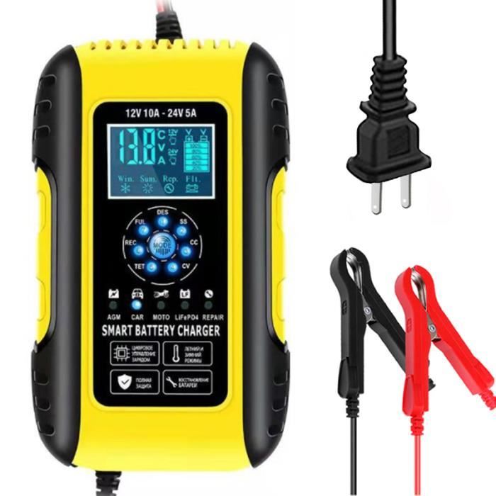 Chargeur de batterie de voiture Intelligent 24V 5a12V 10a 7 segments ...