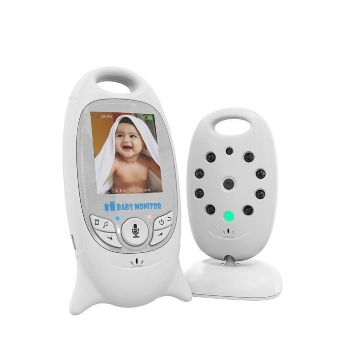 Babyphone Camera, Bébé Moniteur 2.0" LCD, 2.4GHz, Contrôle Température ...