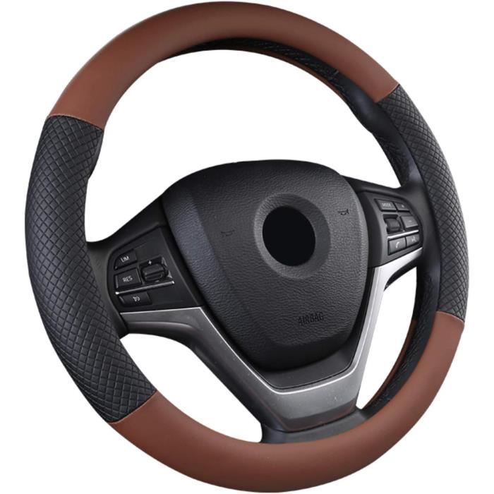 Couvre Volant Voiture Caches De Volant En Cuir Artificiel Universel 37 ...