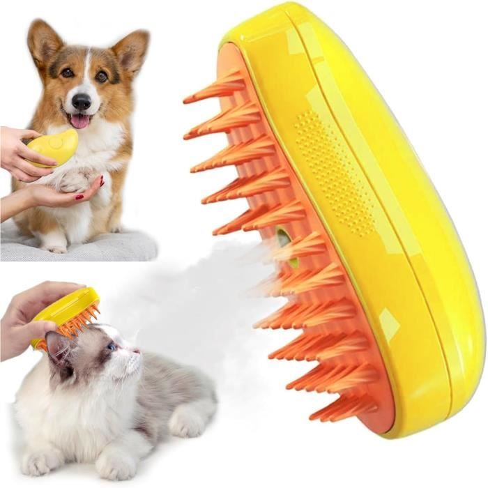 Brosse Chien Chat À Vapeur, 3 En 1 Brosse À Poils De Chat À Vapeur, Cat ...