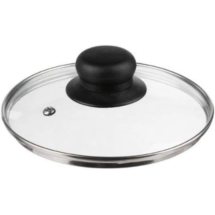 Couvercle De Casserole En Verre Avec Bord En Acier Inoxydable 16-28 Cm ...