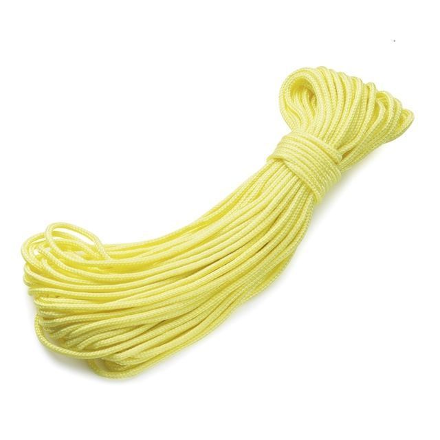 Corde guy nylon - couleur jaune(12.5m) - Cdiscount Sport