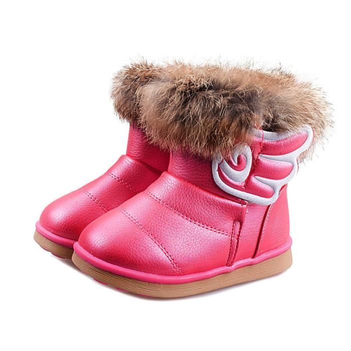 Boots Bottes hiver hiver Mode Baby Girl Bottes chaudes à neige Bottes ...