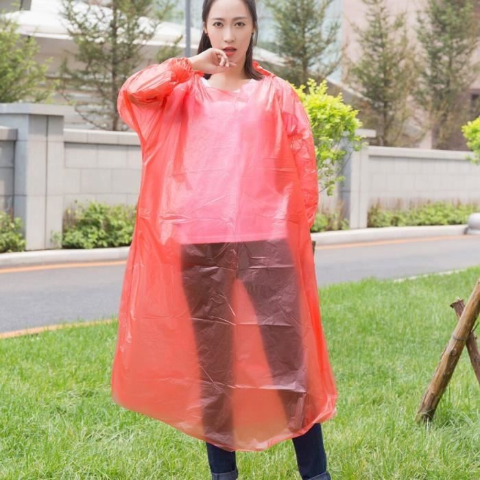 Poncho Pluie,Manteau de pluie jetable pour adultes, imperméable et ...