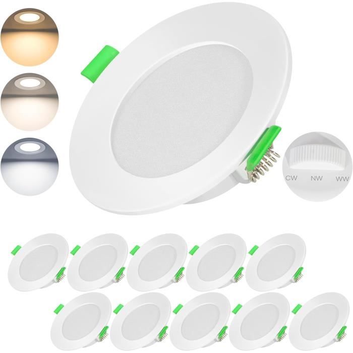 Spot Led Encastrable Extra Plat 7W 700Lm,Equivalent 70W Incandescence ...