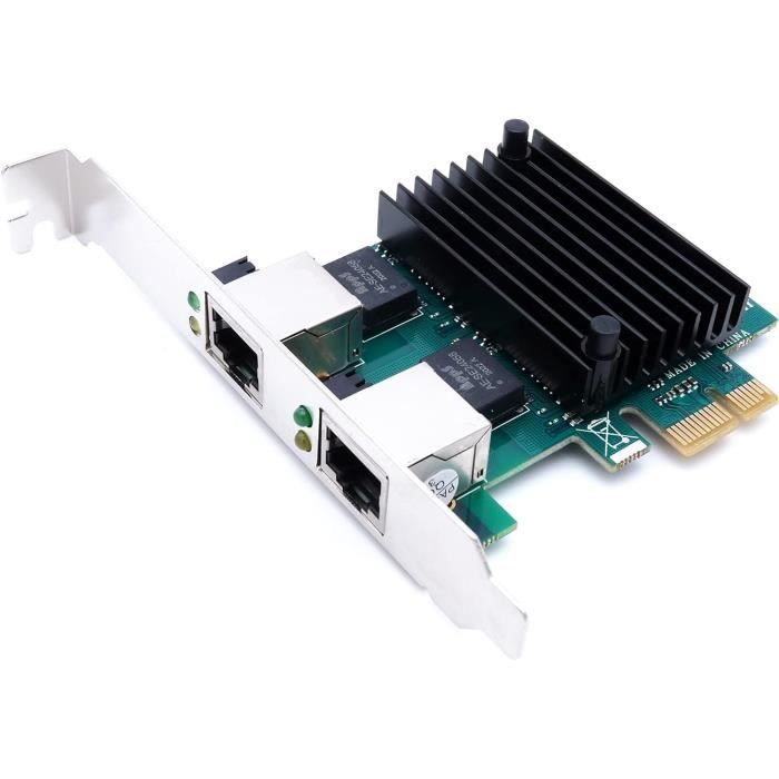 Carte Réseau 2 Ports Ethernet 2,5 Gbit-S - Lan - Pci Express X1 - (Pci ...