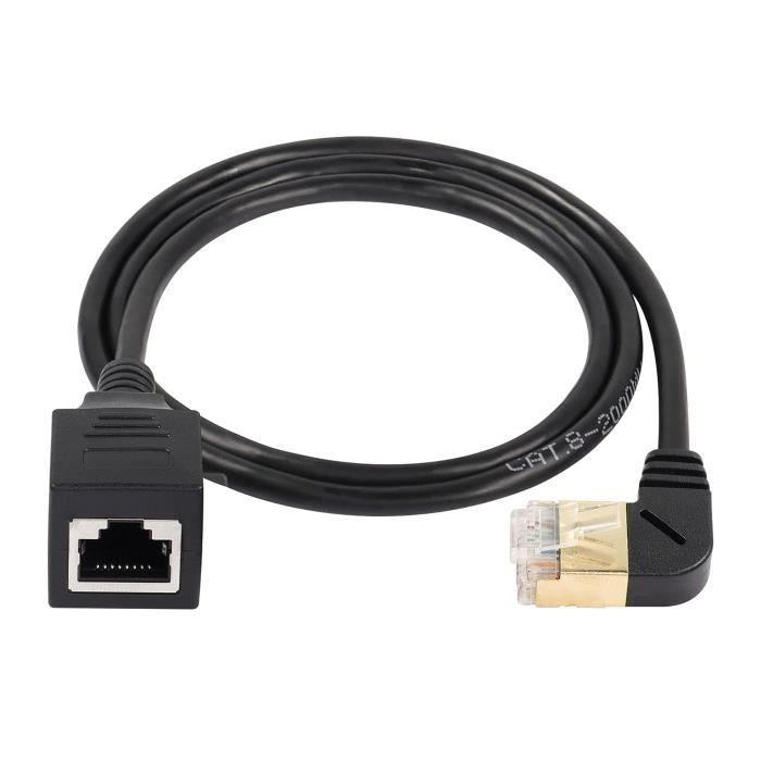 Cable Ethernet RJ45 Cat8, cable réseau Cat8 haute vitesse male à ...