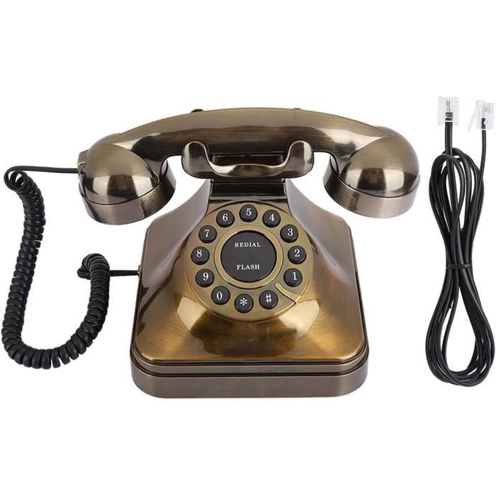 Wx-3011 Nouveau Cadran De Téléphone En Bronze Antique Téléphone Fixe ...