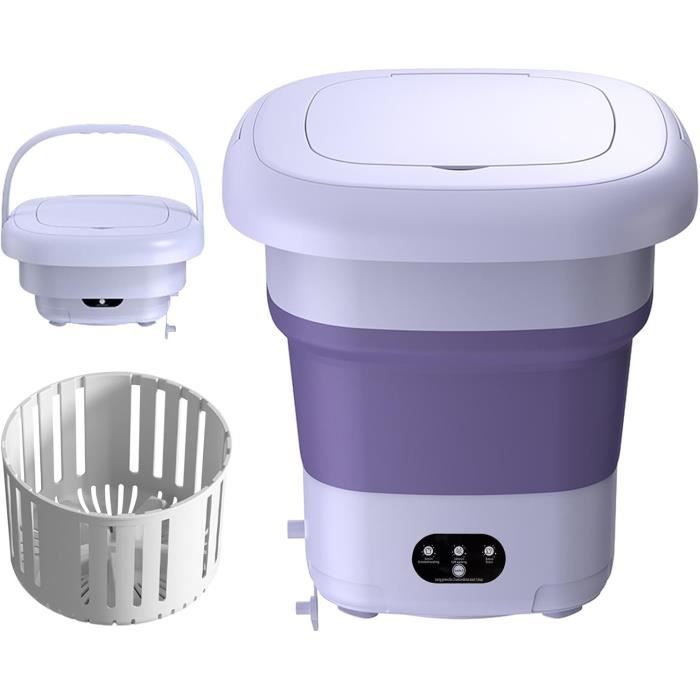 Laveuse À Seau Pliable | Seau Pour Mini Machine À Laver 9 L,Laveuse ...