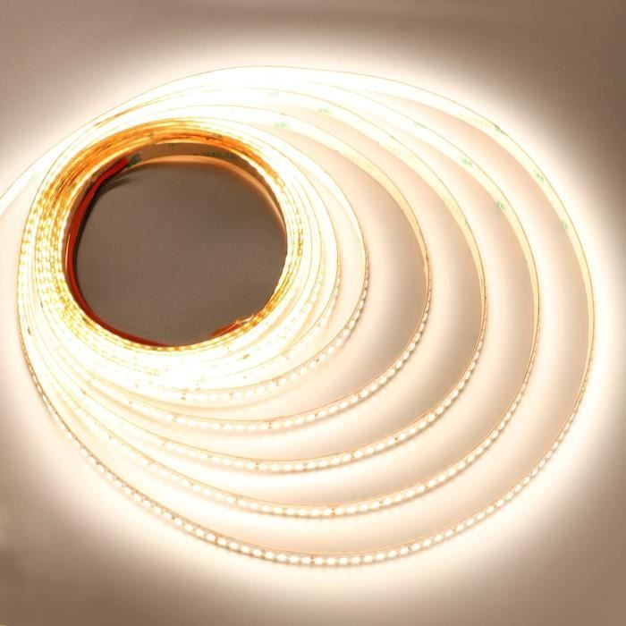 24V Ruban Led 5M 3000Lm-M Haute Luminosité Cri 92+ Blanc Naturel 4000K ...