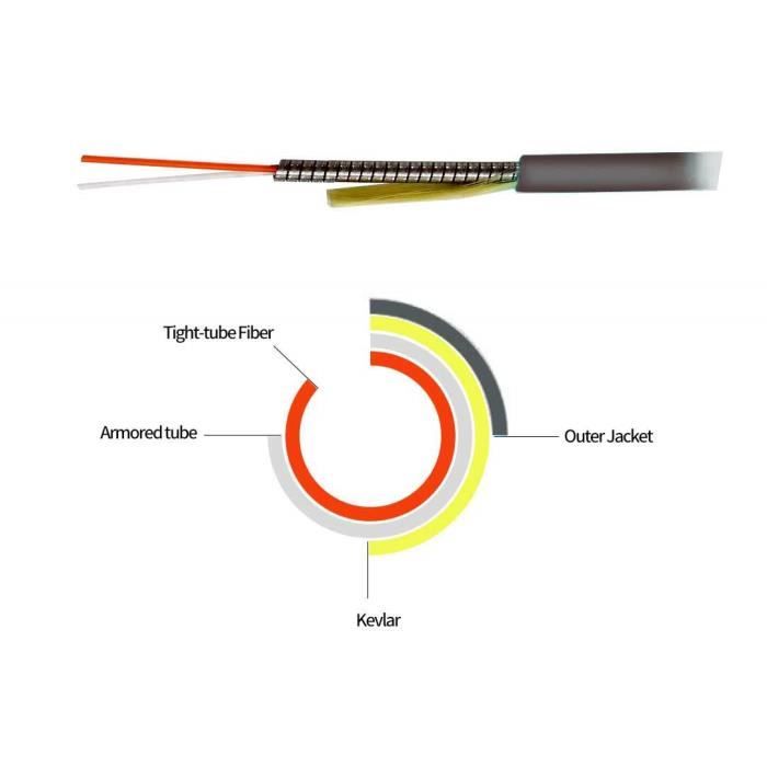 CDL Micro Câble de raccordement fibre optique multimode LC vers LC 10G ...